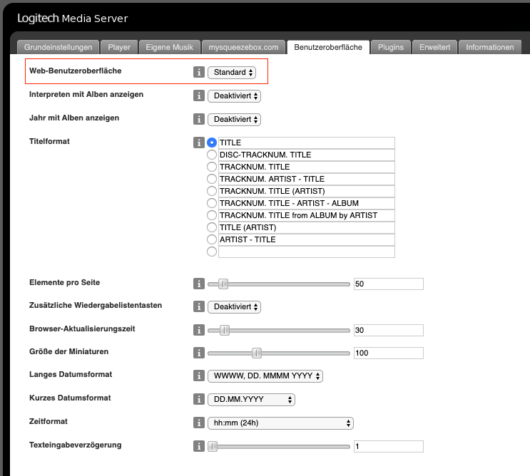 Logitech Media Server - InnoTune